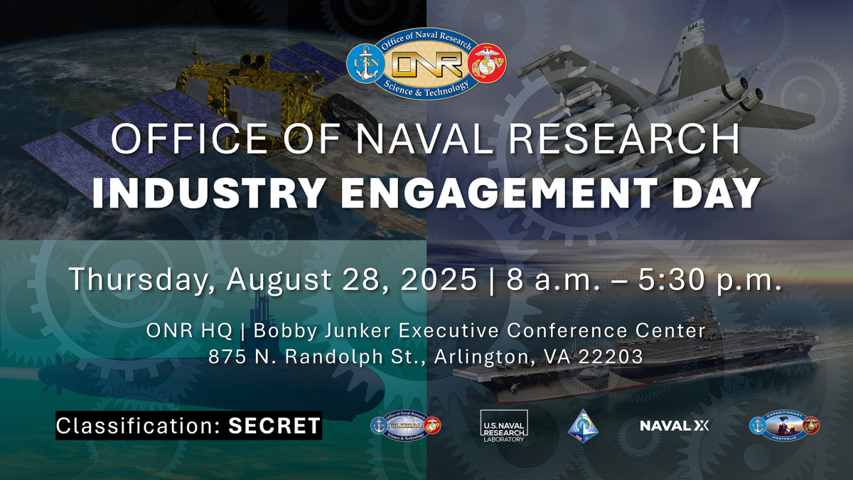 Office of Naval Research Industry Engagement Day | Office of Naval Research